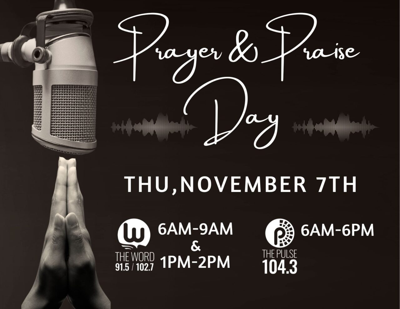 Prayer & Praise Day | The Pulse | 104.3 | Central Minnesota Christian Radio | Music with a Message